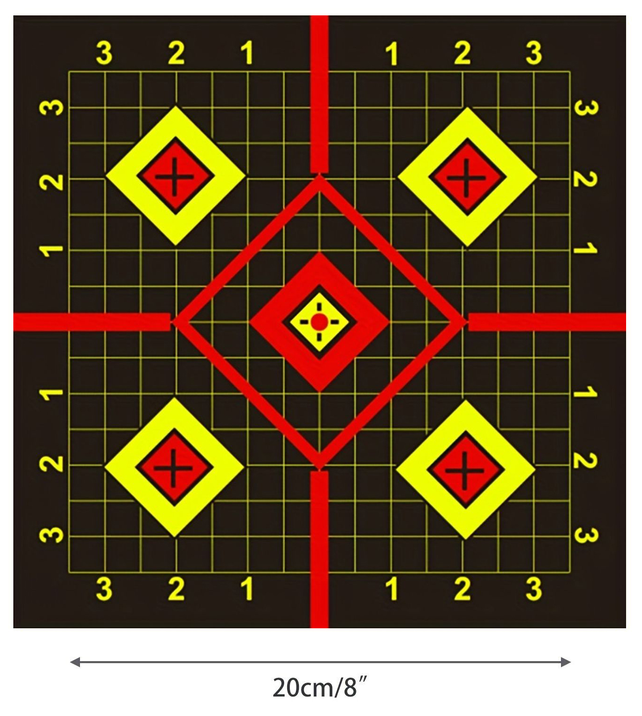 5 x 8″ Self Adhesive Splatter / Reactive Targets (Square) – Snappy Targets