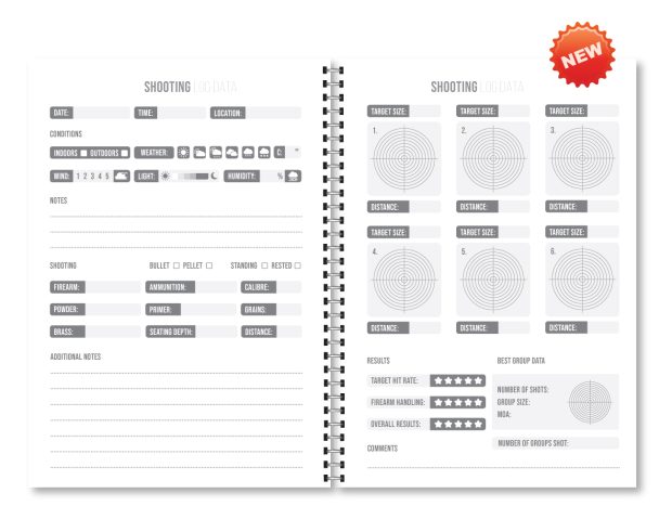 A5 – 100 Page Shooting Diary – Snappy Targets